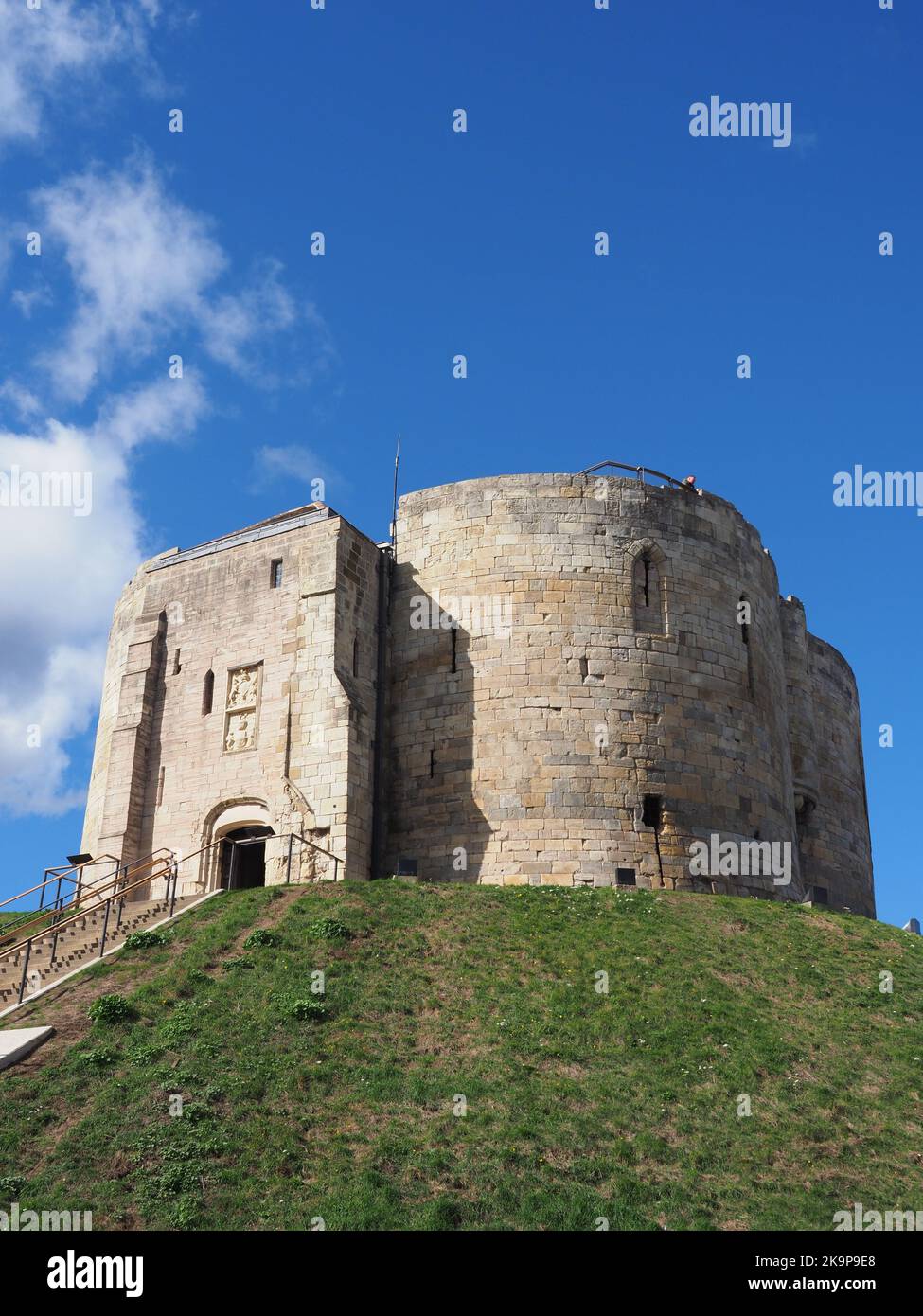 Clifford's Tower part of the ruined York Castle Stock Photo - Alamy