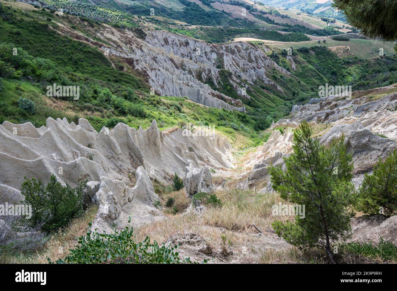 The calanchi di Atri with its stupendous and amazing clayey formations ...