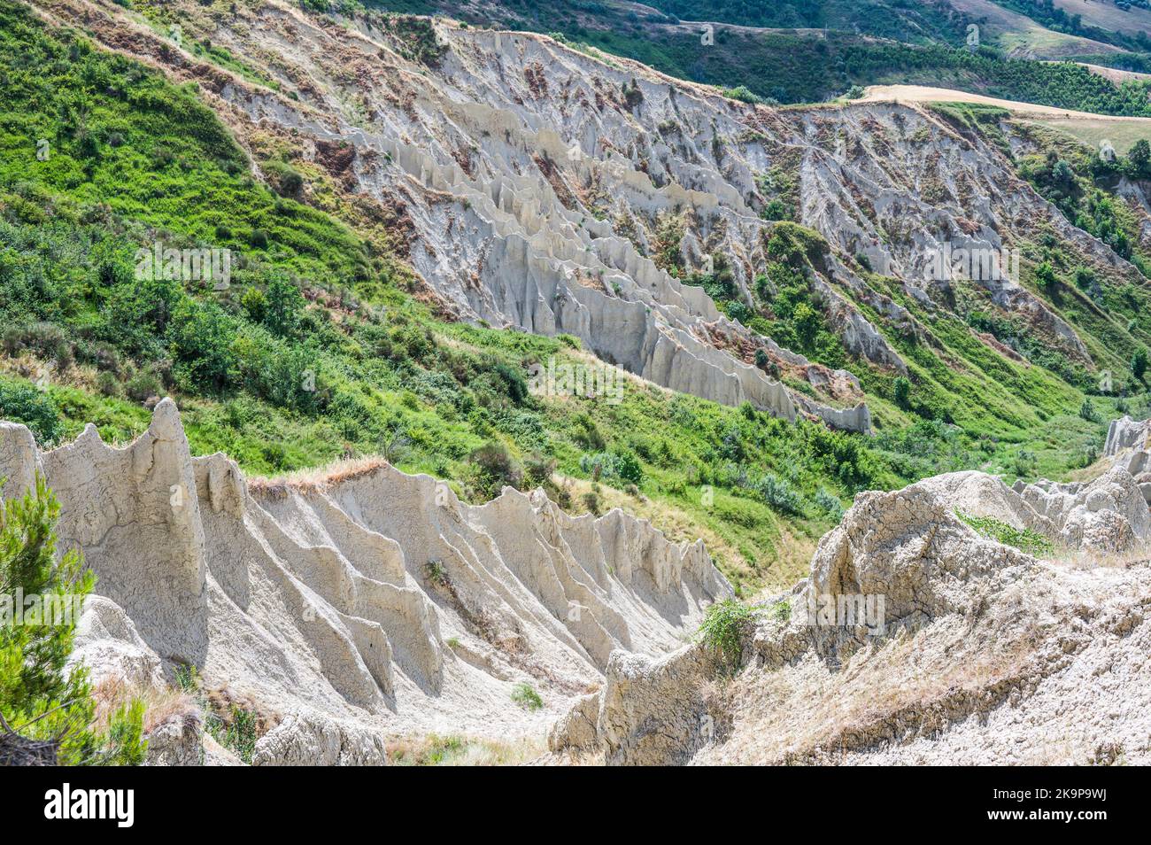 The calanchi di Atri with its stupendous and amazing clayey formations ...