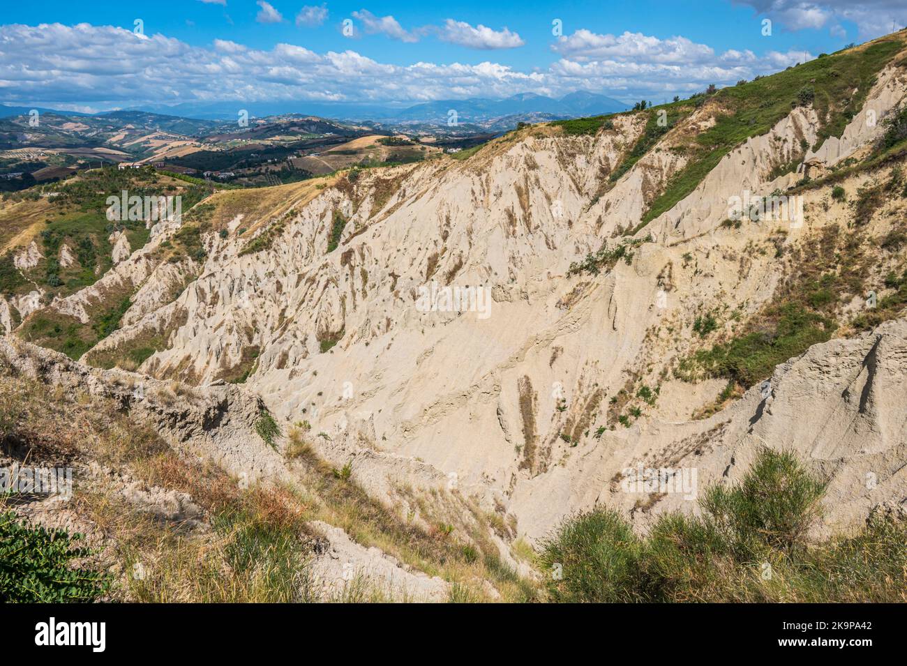 The calanchi di Atri with its stupendous and amazing clayey formations ...