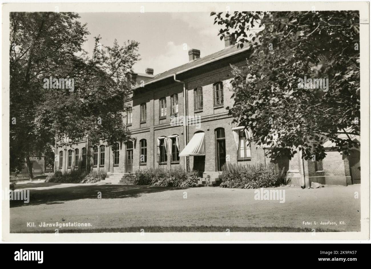 The railway station in Kil Stock Photo - Alamy
