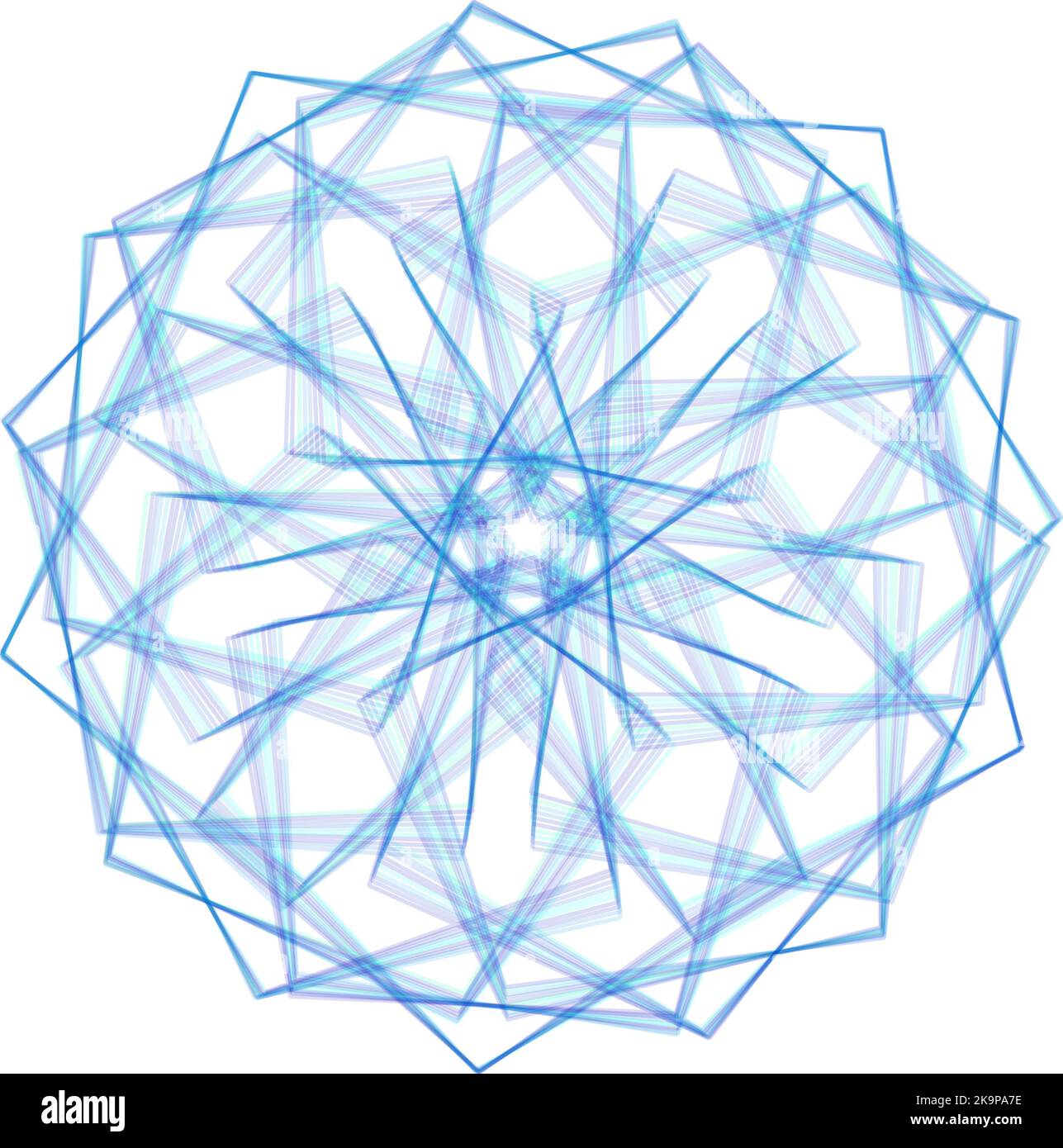 Abstract decorative floral spirograph circular element. shape Stock ...