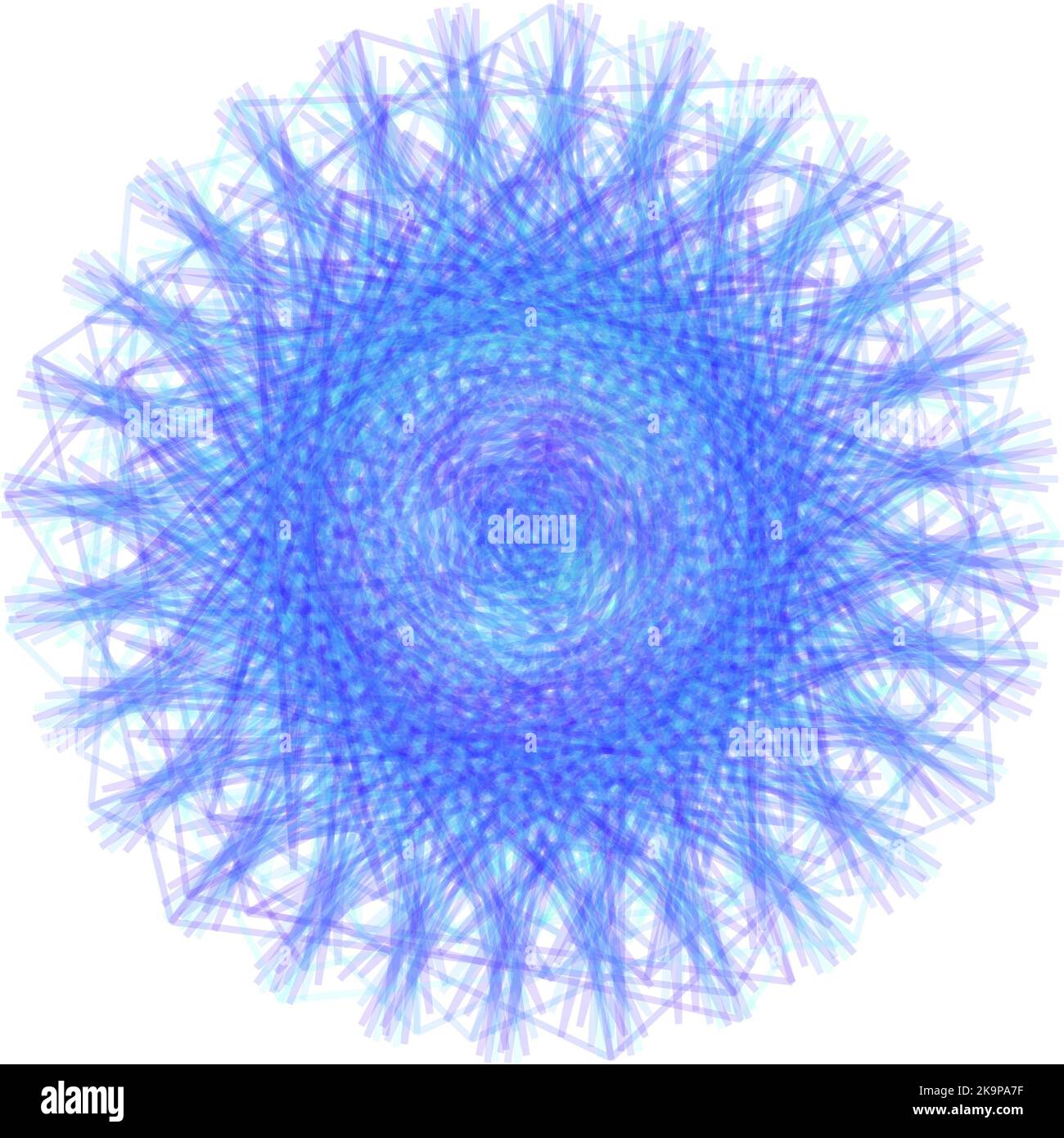 Abstract decorative spirograph circular element. shape Stock Photo - Alamy