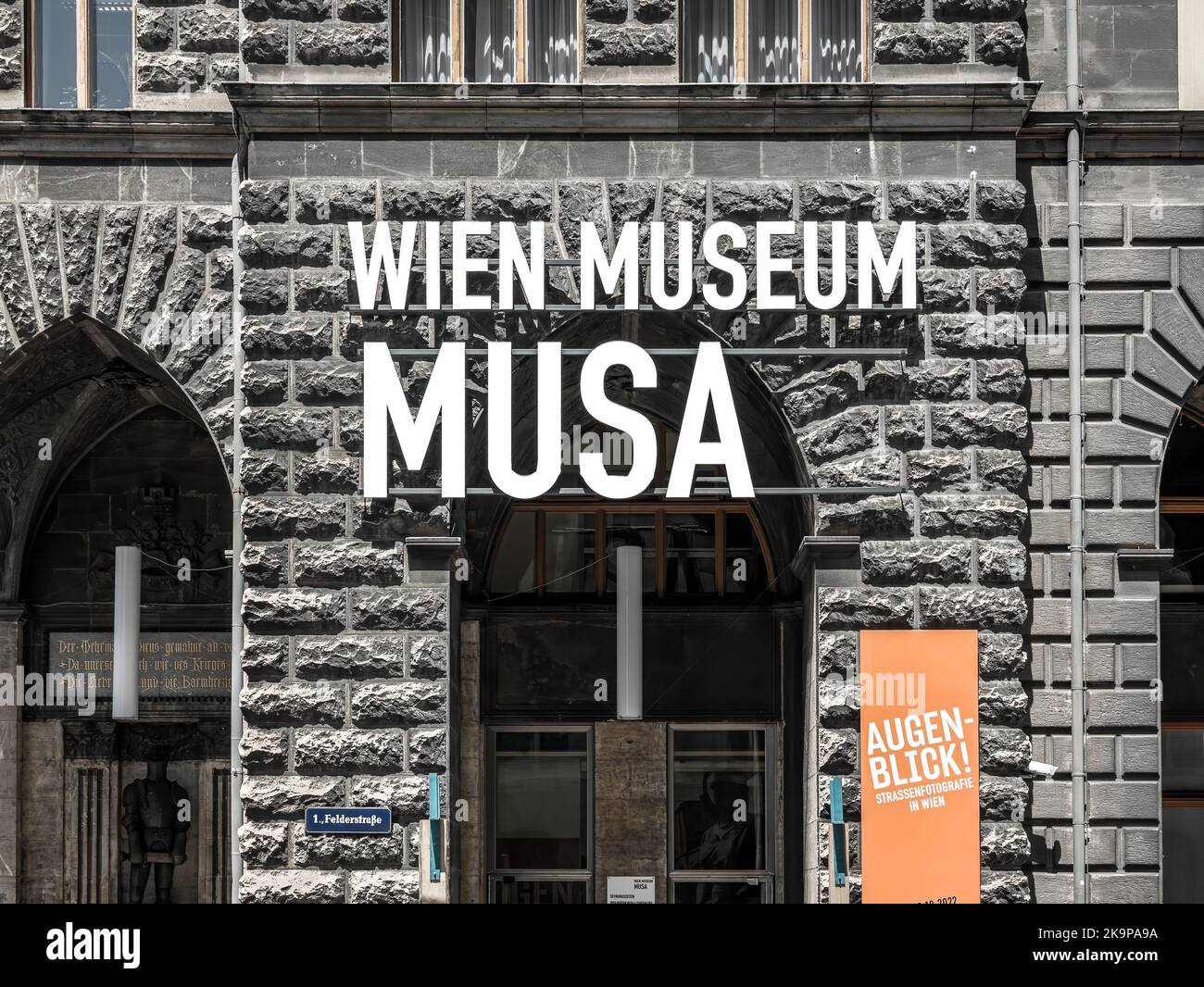 Vienna, Austria - June 2022: View with the facade of Wien Museum MUSA ...