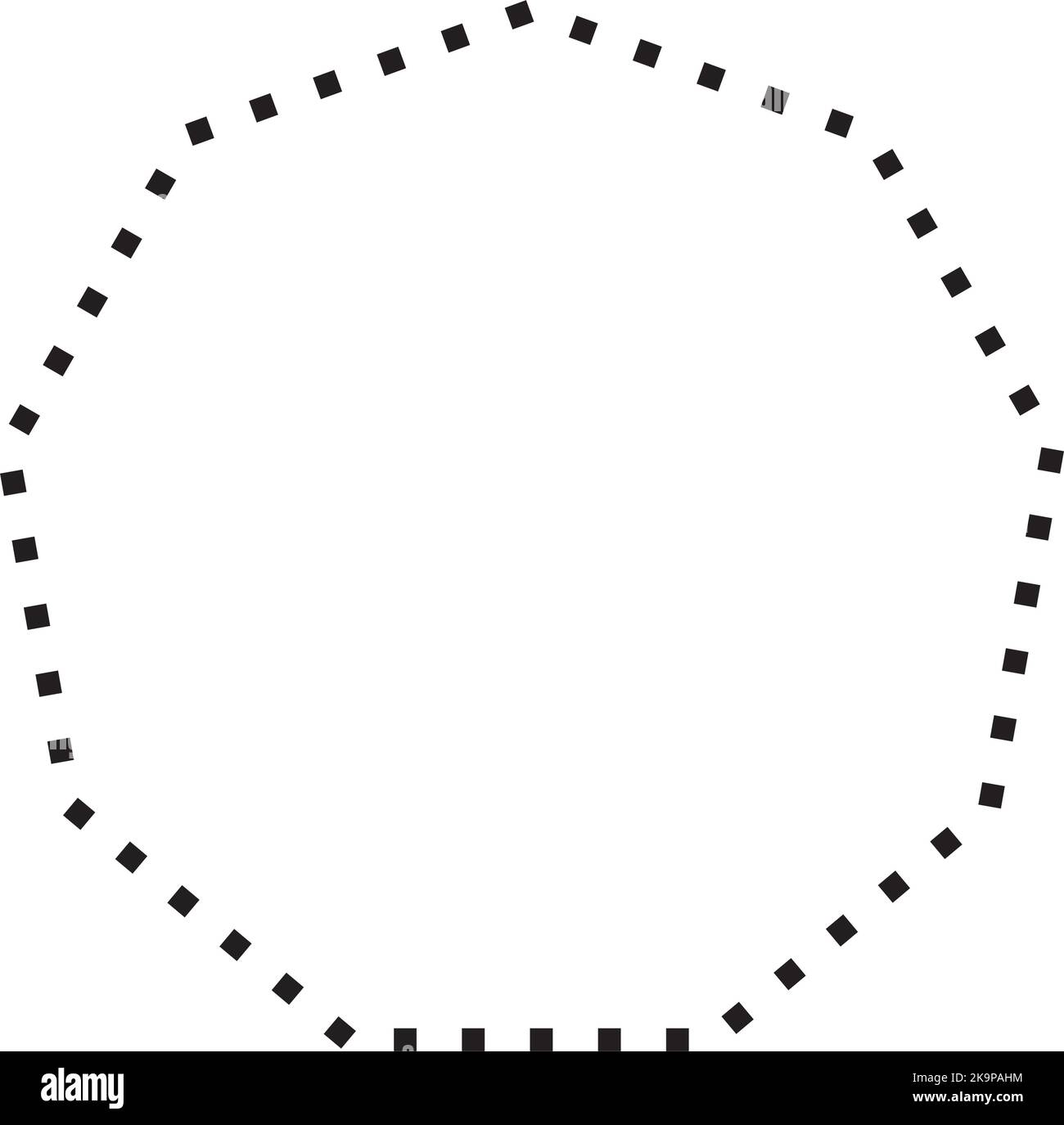 Nonagon shape dotted symbol vector icon for creative graphic design ui ...