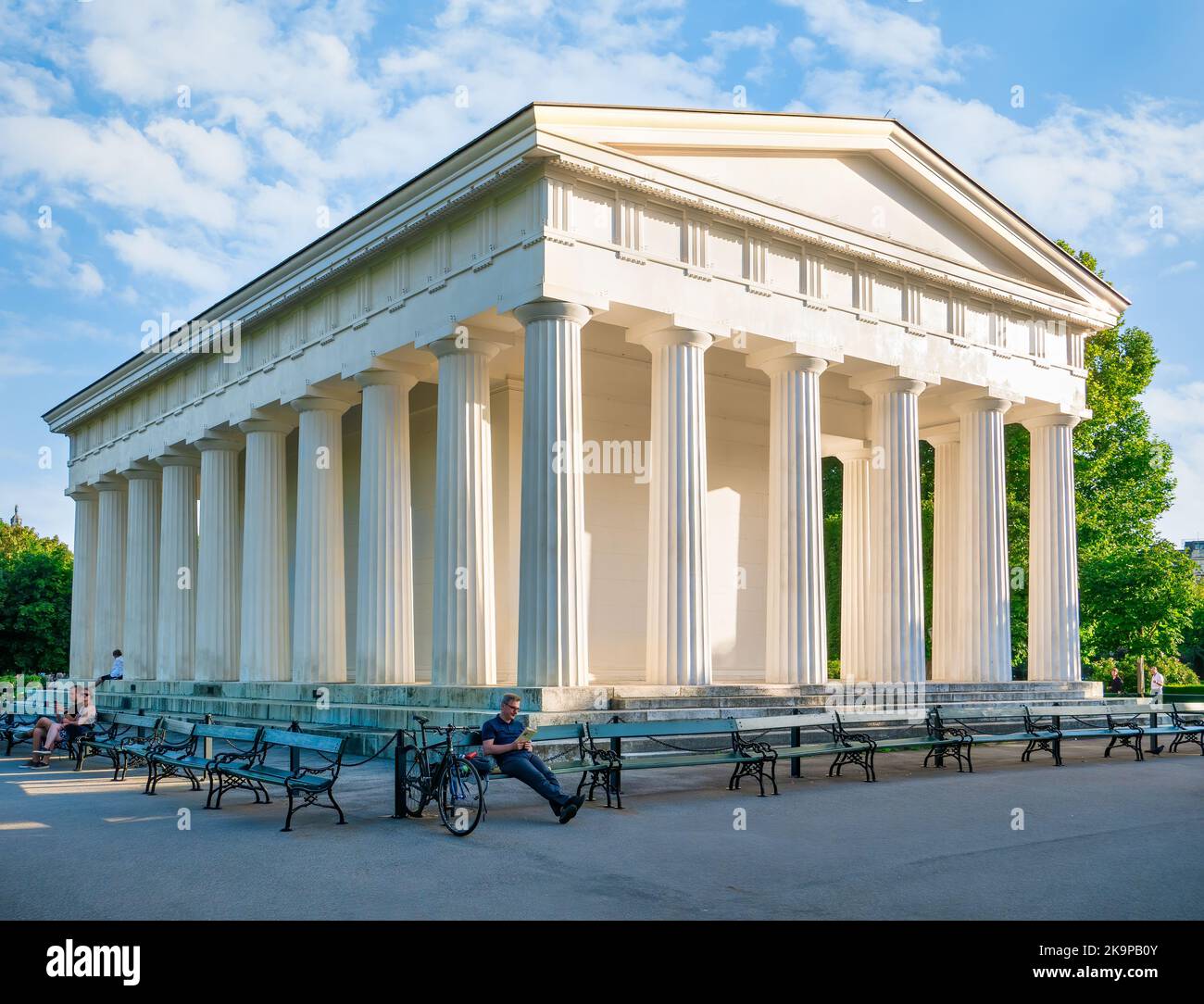 Vienna, Austria - June 2022: Image of the greek temple Theseus Temple ...