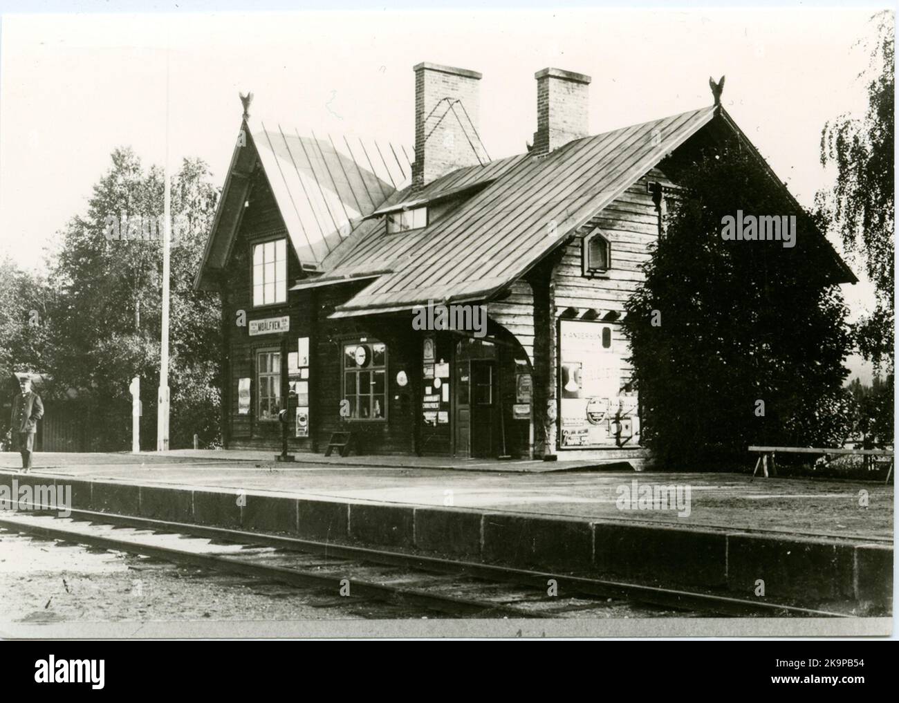 Moälven railway station Stock Photo - Alamy
