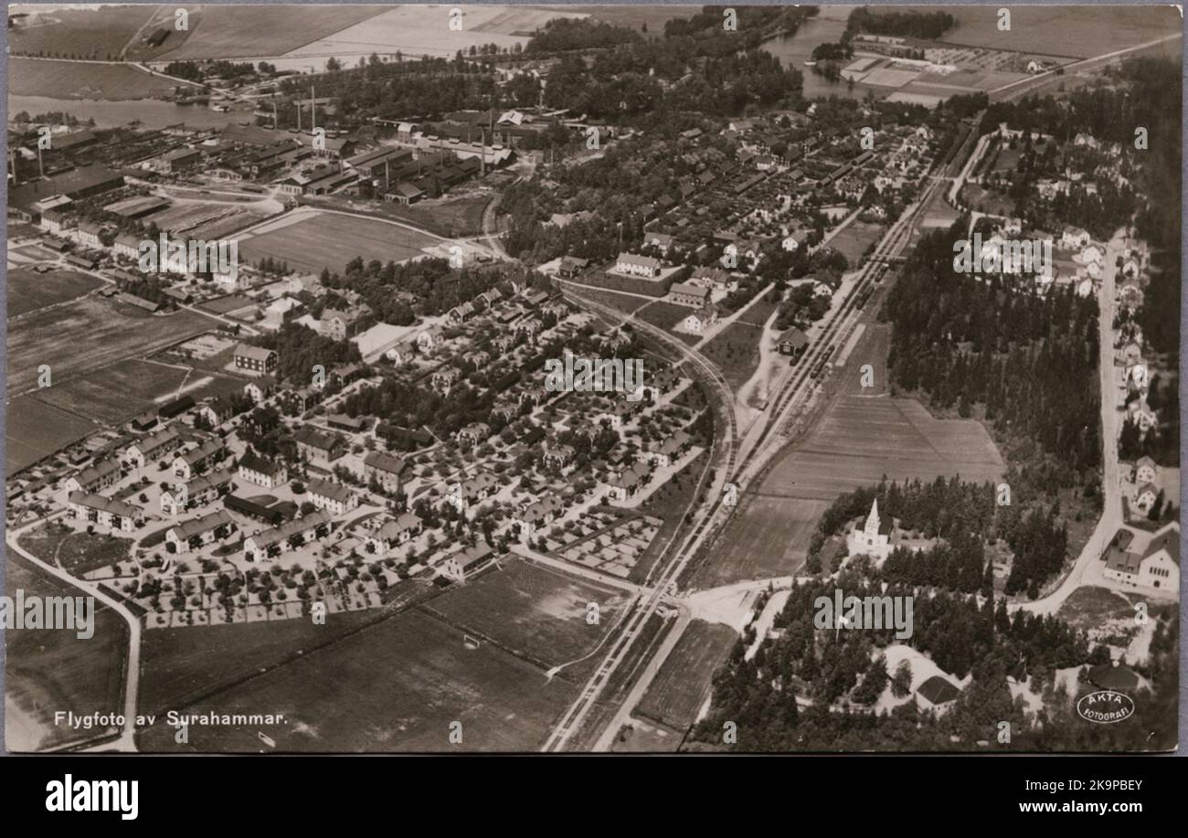 View of Surahammar Stock Photo - Alamy