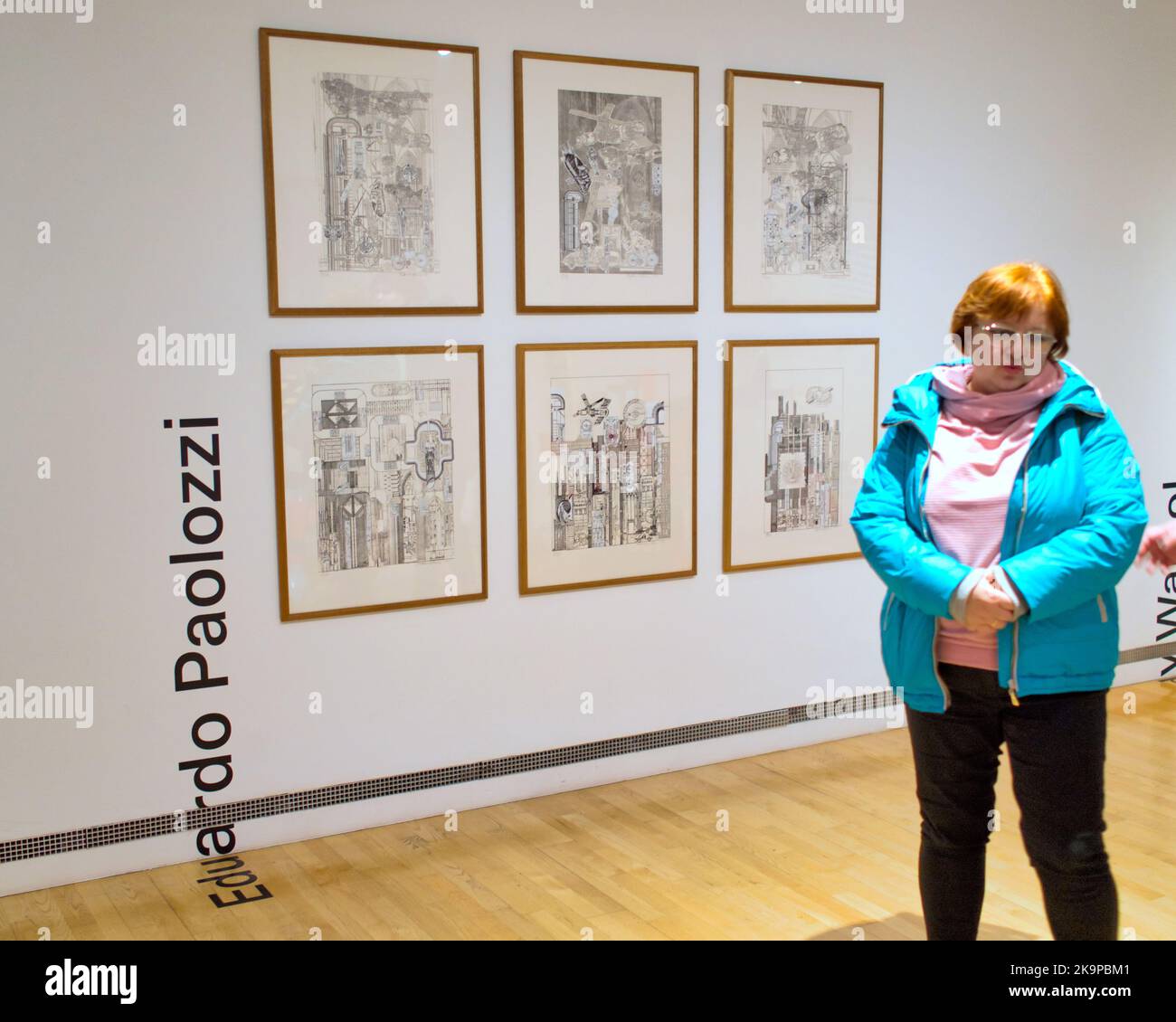 Tourist woman girl the galleries at the goma or. Glasgow museum of ...
