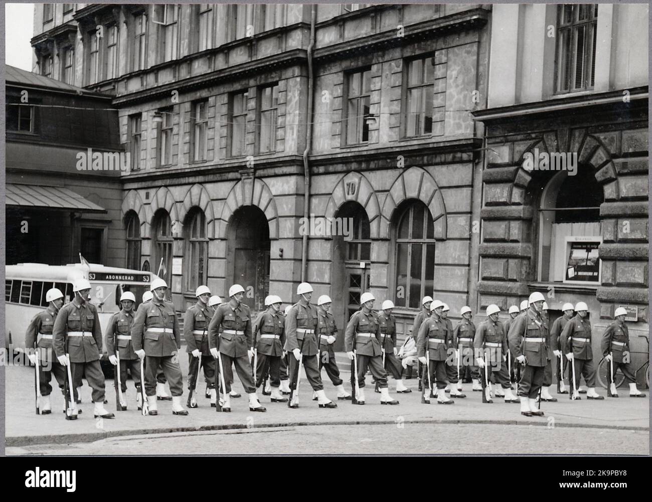 State Railways SJ Operating Defense, Karlshamn's division, at Vasagatan ...
