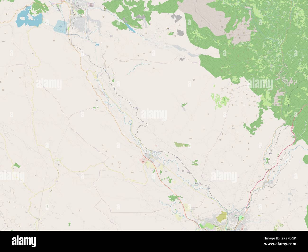 Danilovgrad outline map hi-res stock photography and images - Alamy