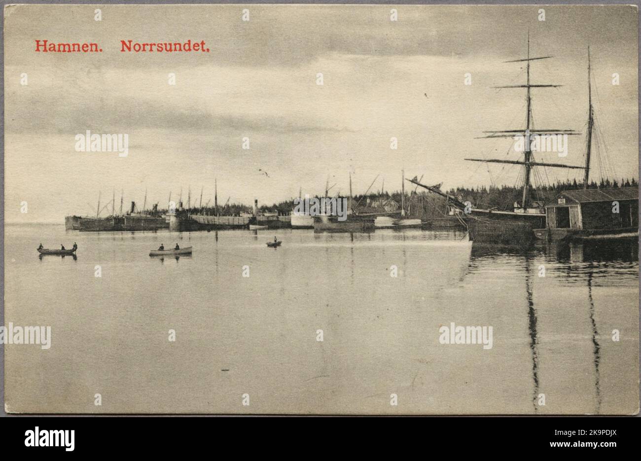 The harbor at Norrsundet Stock Photo - Alamy