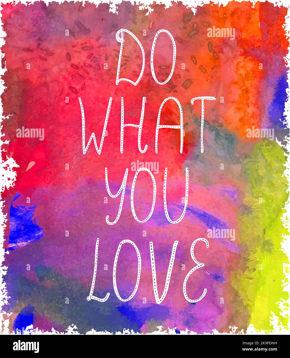 Decorative card with inspirational quote. Vector calligraphy. Hand ...