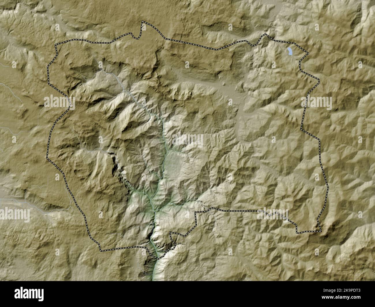 Kolasin, municipality of Montenegro. Elevation map colored in wiki ...