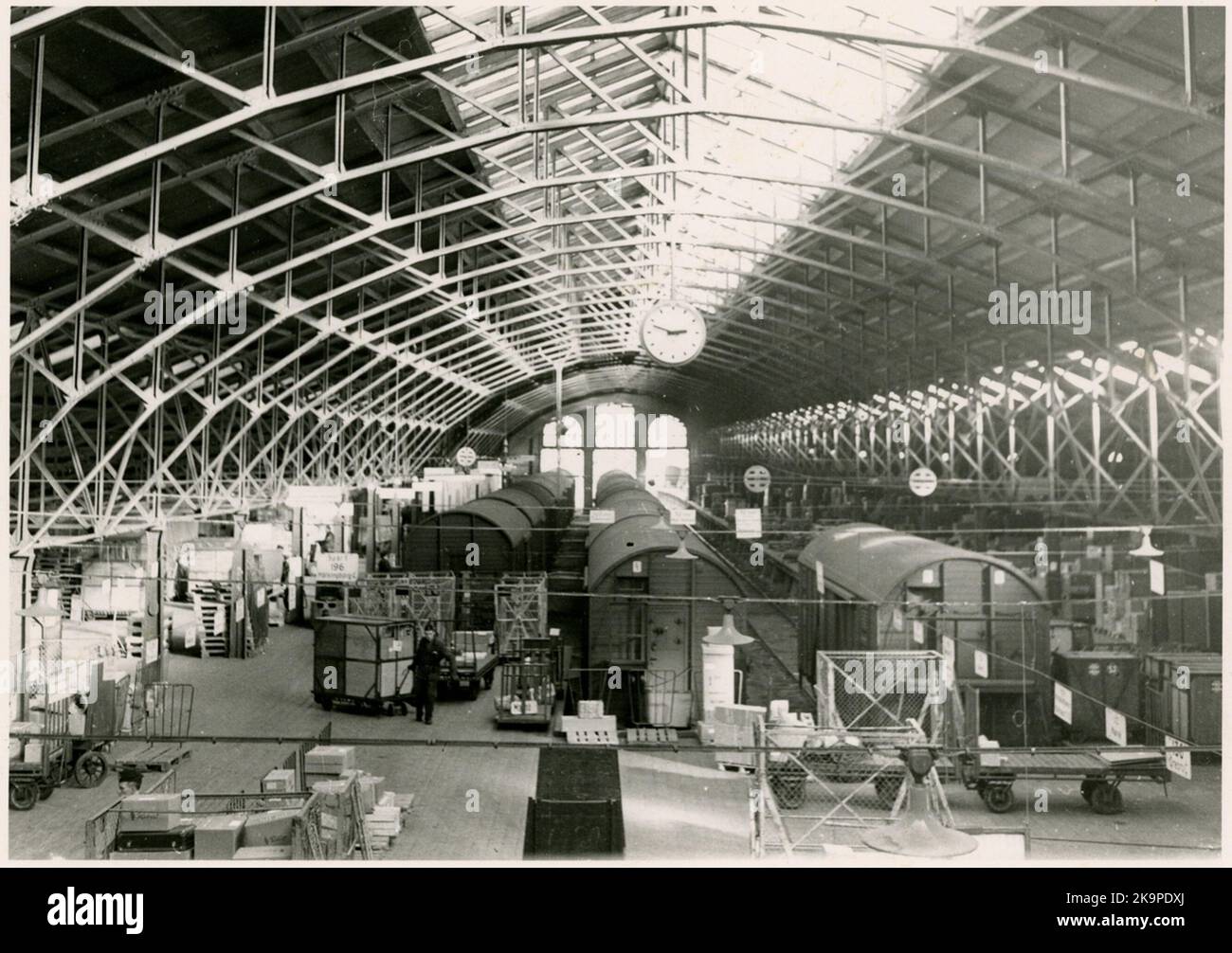 Freight warehouse, interior Stock Photo - Alamy