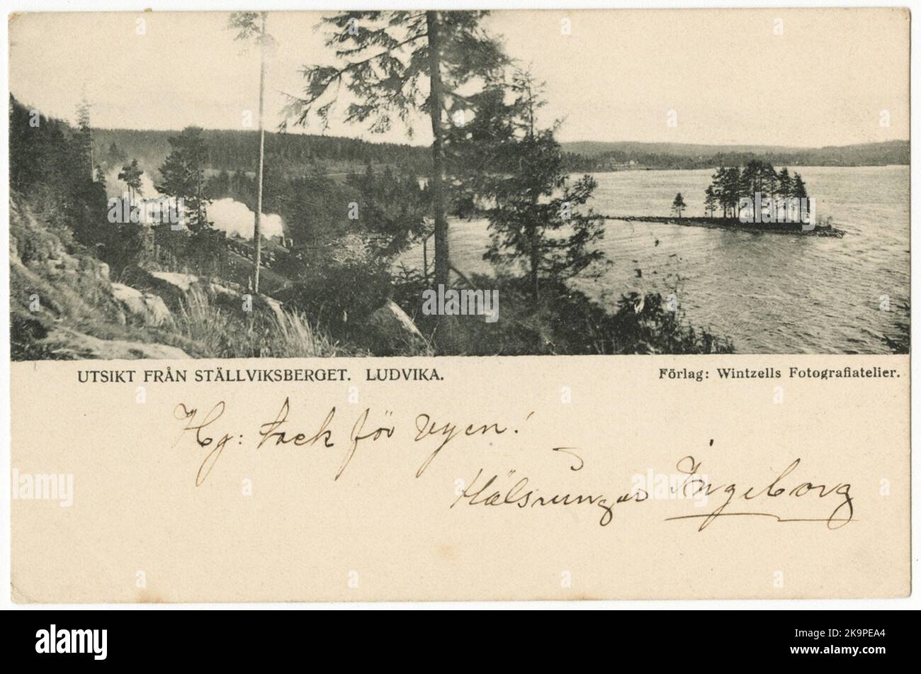 Panoramic view in town Cut Out Stock Images & Pictures - Alamy