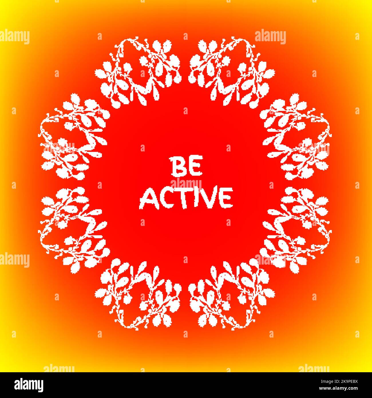 Decorative card with inspirational quote on blurred background Stock ...