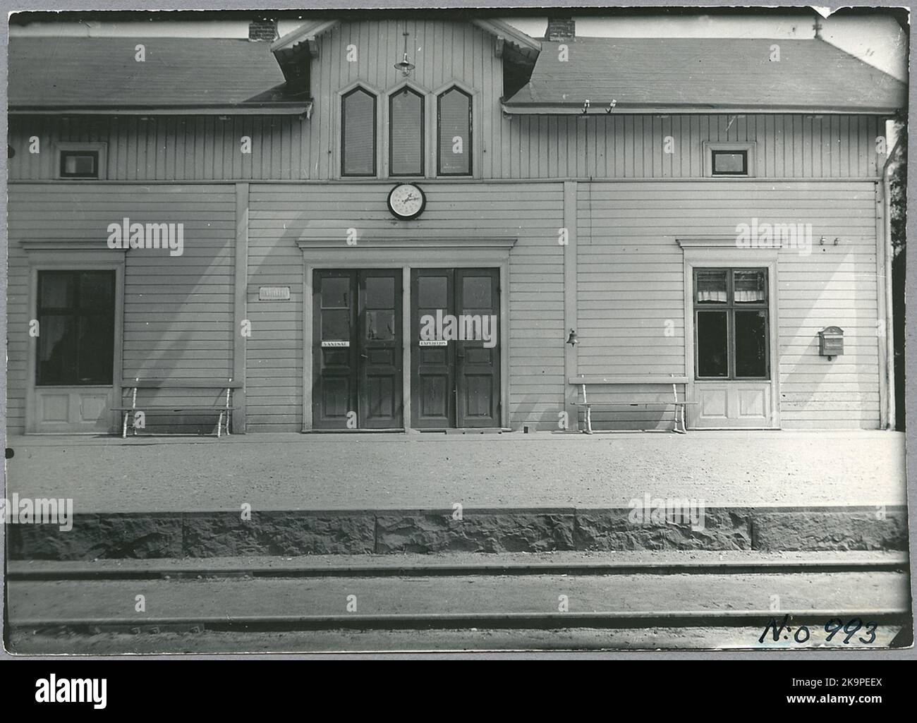 Markaryd station house Stock Photo - Alamy