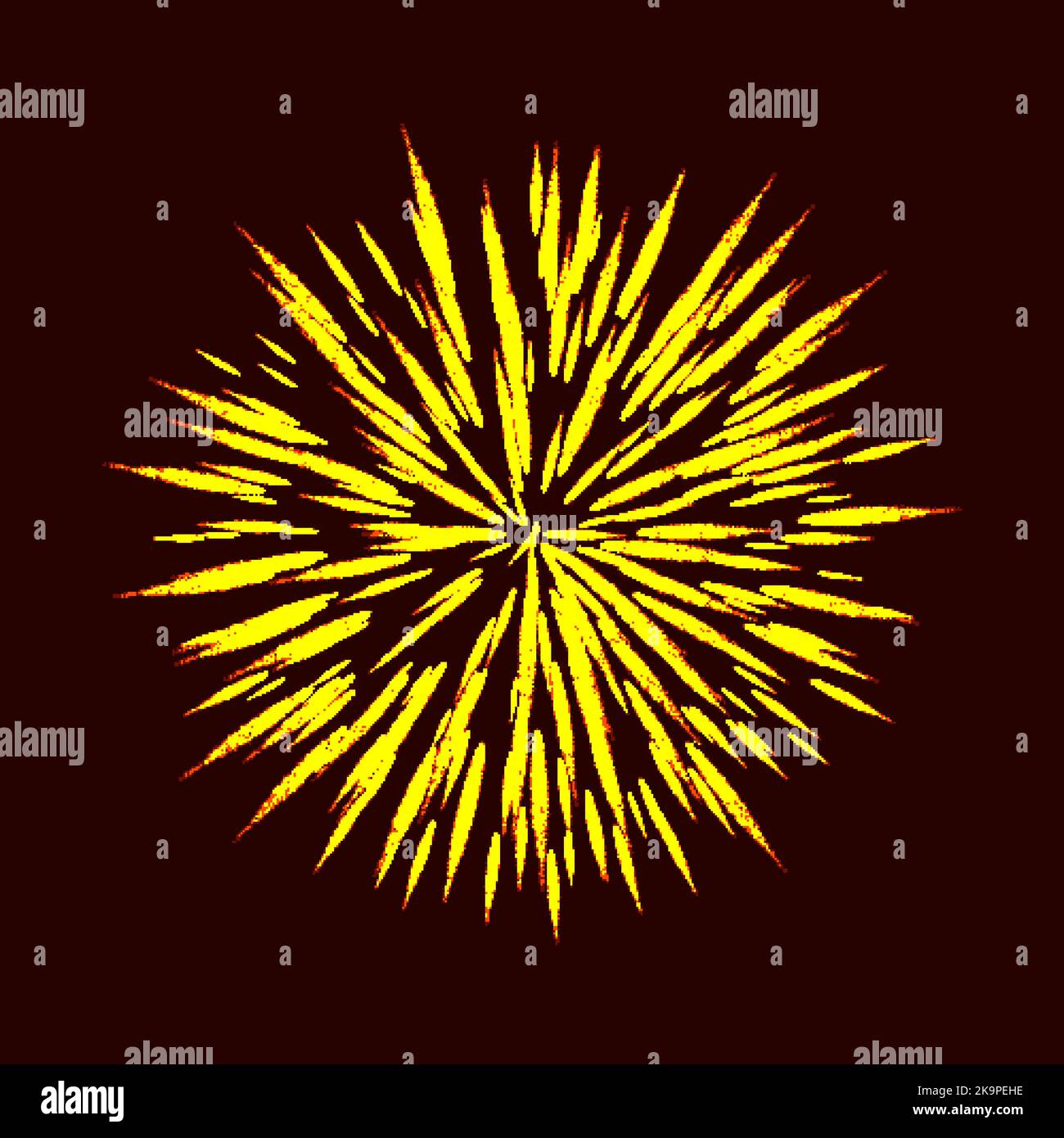 Colorful firework burst on dark background. Element for design Stock ...