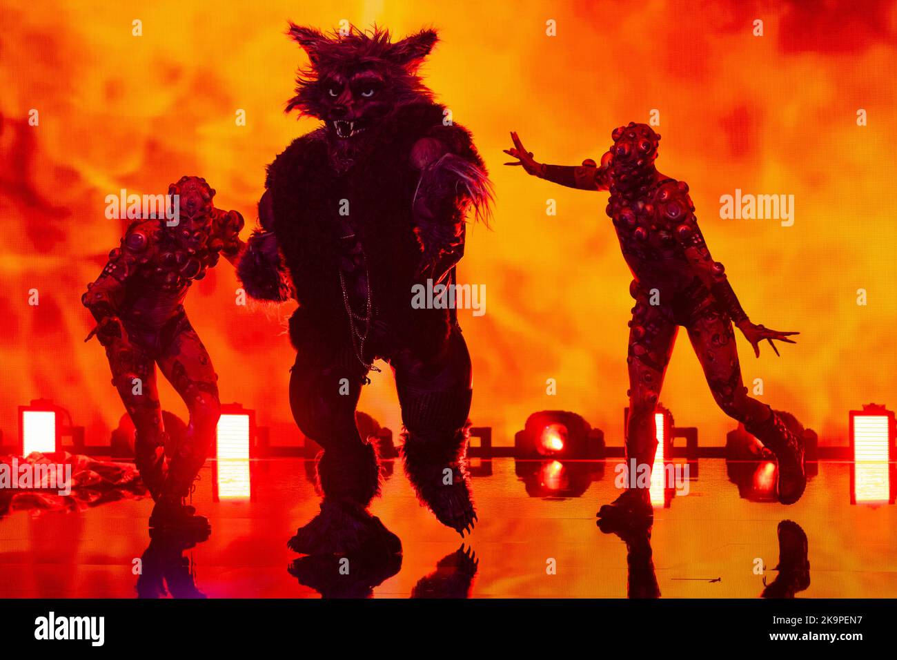 Cologne, Germany. 29th Oct, 2022. The character "The Werewolf" is on ...