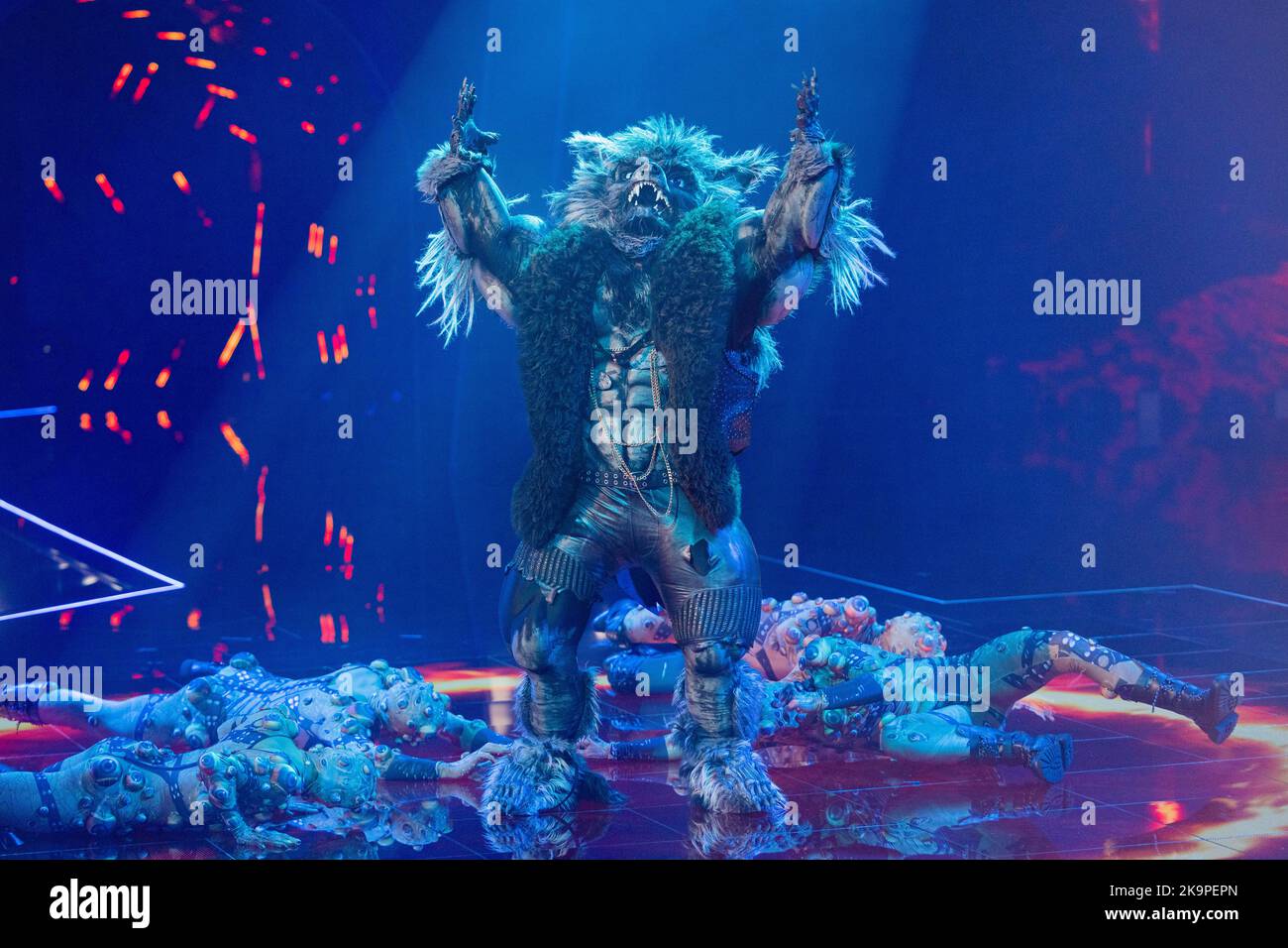 Cologne, Germany. 29th Oct, 2022. The character "The Werewolf" is on ...