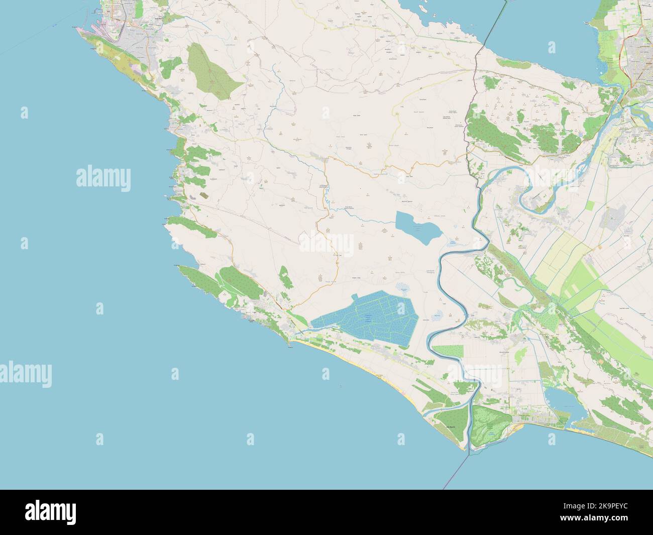 Ulcinj outline map hi-res stock photography and images - Alamy