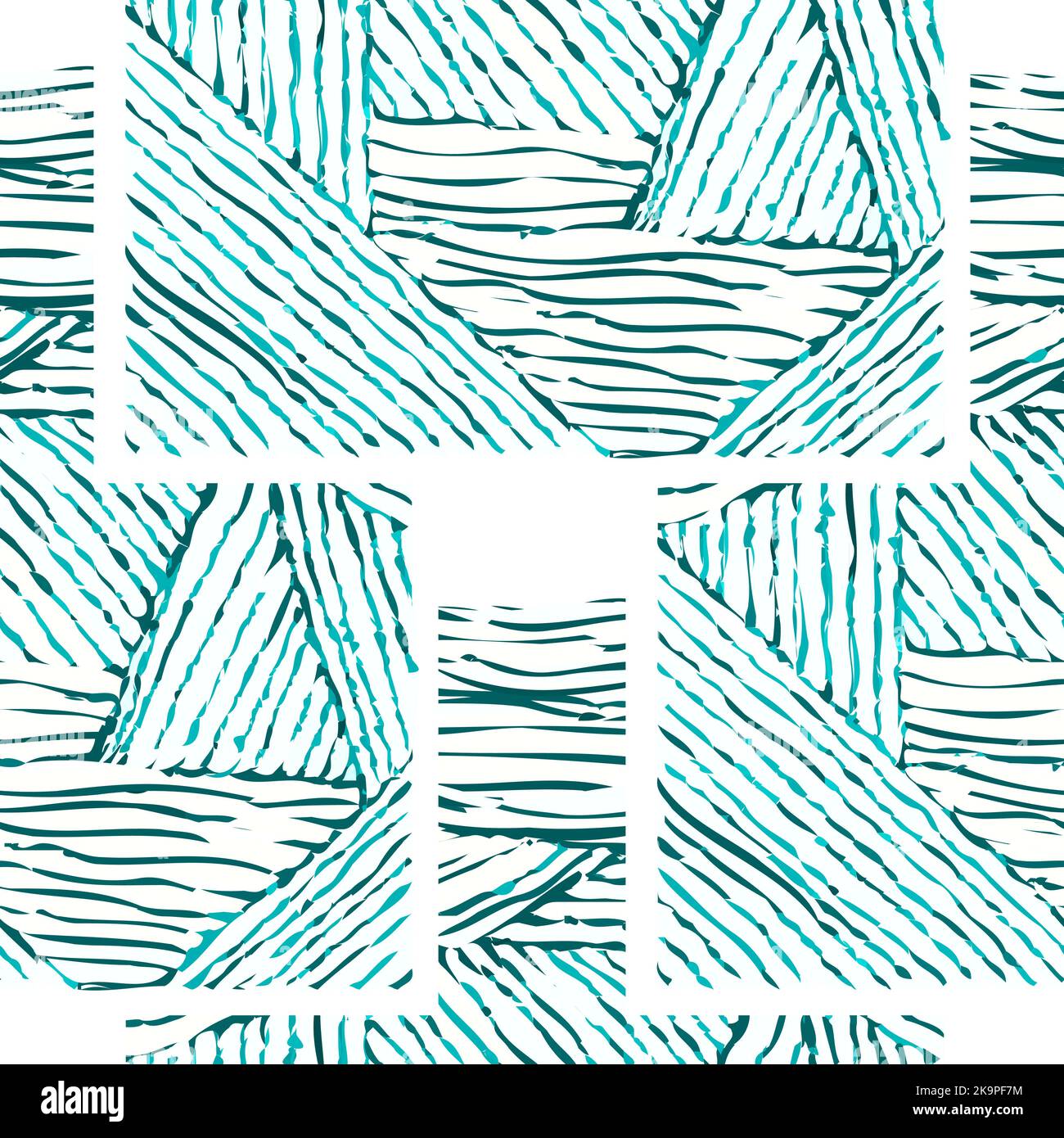 Colorful decorative seamless pattern of abstract lines and shapes Stock ...