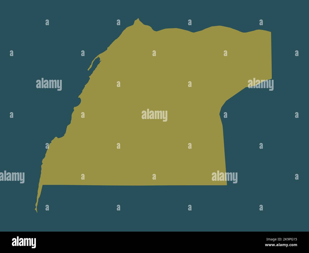 Dakhla-Oued Ed-Dahab, region of Morocco. Solid color shape Stock Photo ...