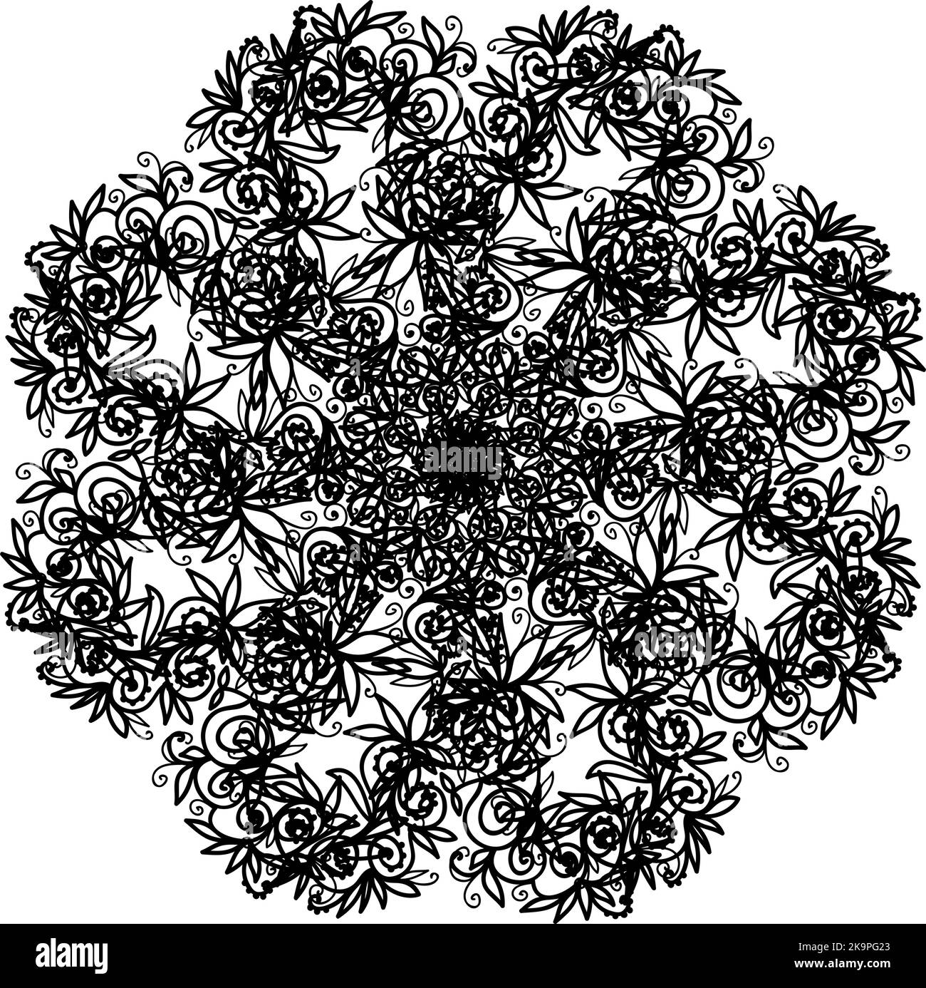 Abstract doodle frame or border. Element for design Stock Vector Image ...