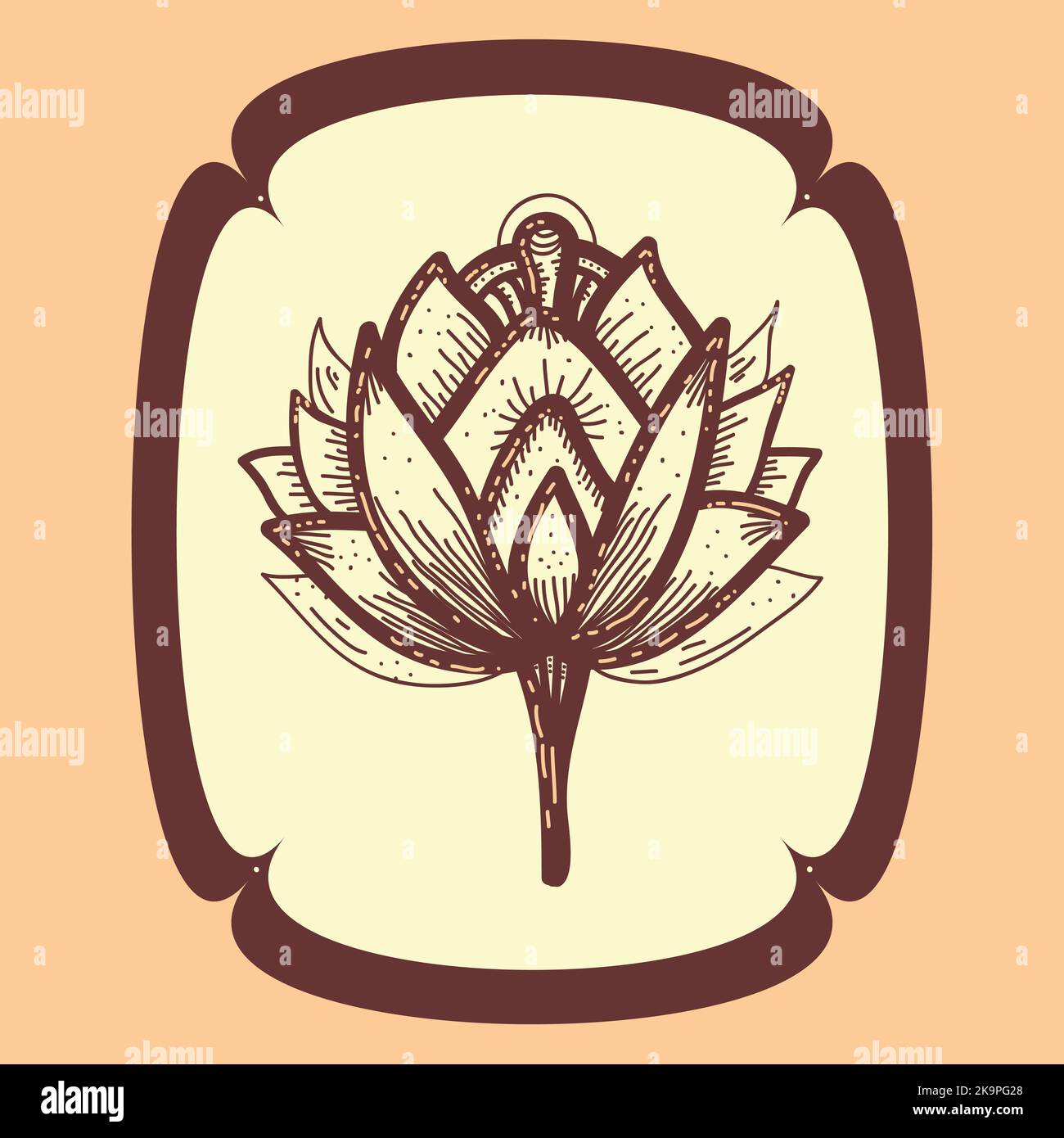 Stylized lotus flower. Vector illustration. Element for design Stock Vector Image & Art - Alamy
