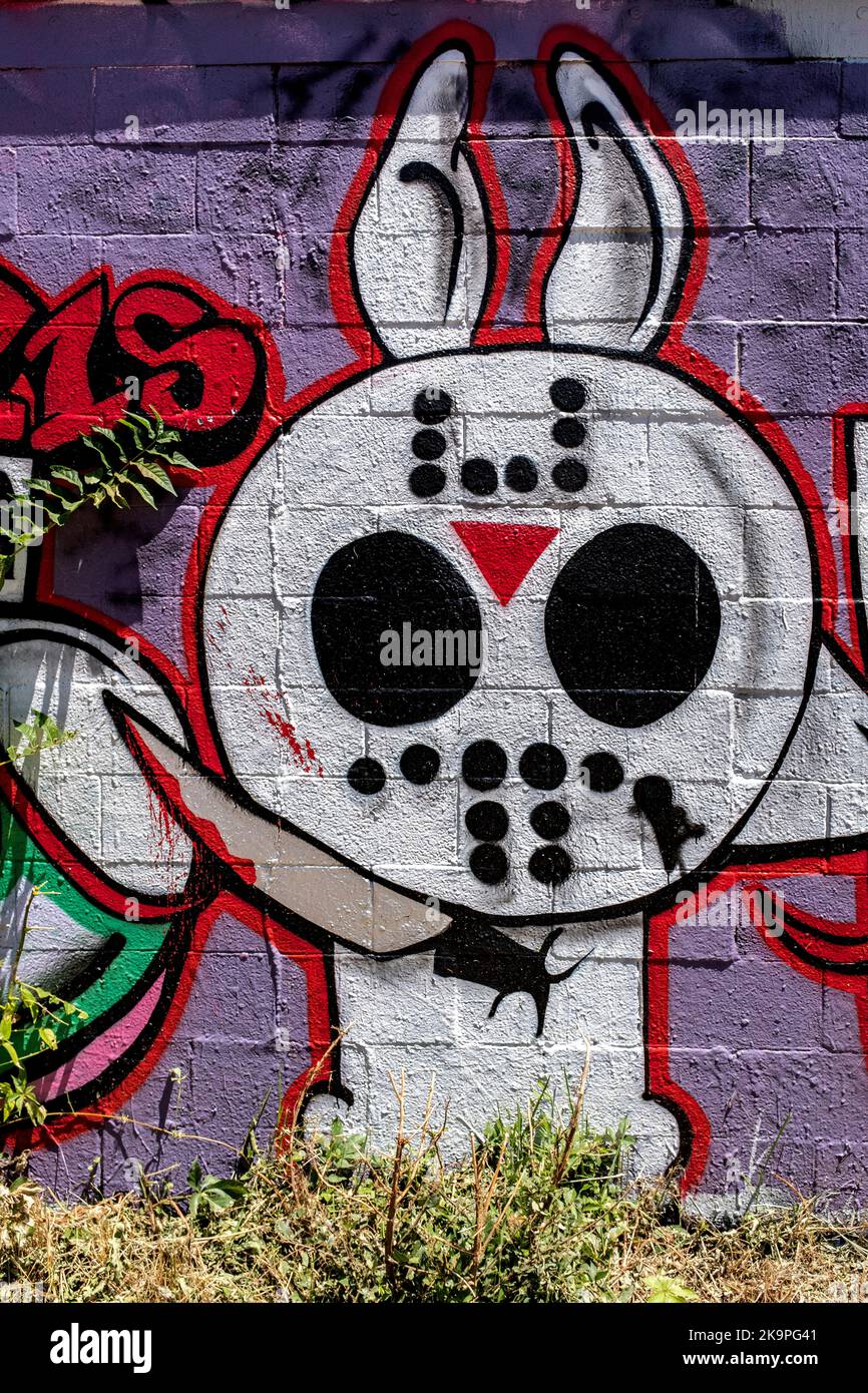 graffiti in a Albuquerque, New Mexico alleyway Stock Photo - Alamy