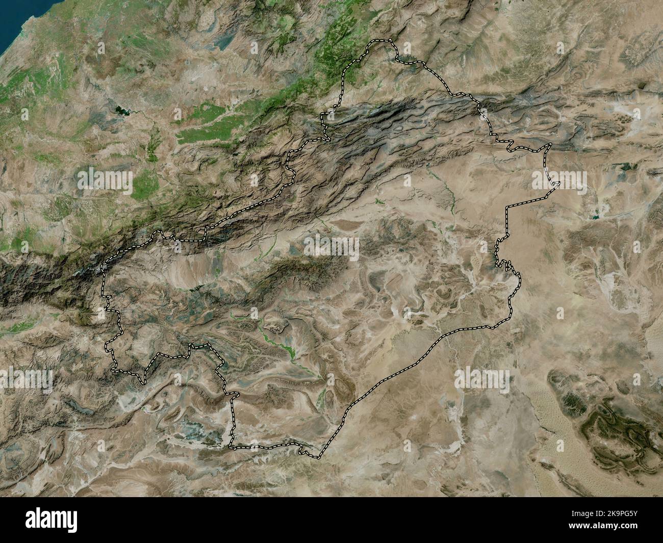 Morocco map zoom border satellite hi-res stock photography and images - Alamy