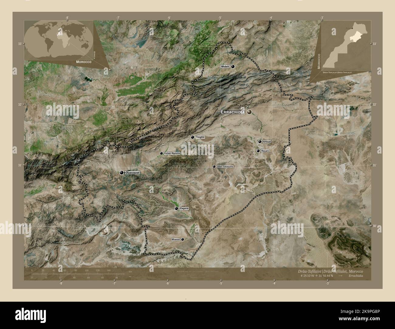 Draa-Tafilalet|Draa-Tafilalet, region of Morocco. High resolution ...