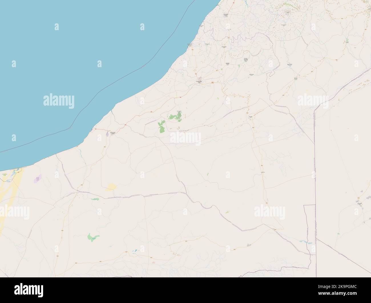 Guelmim-Oued Noun, region of Morocco. Open Street Map Stock Photo - Alamy