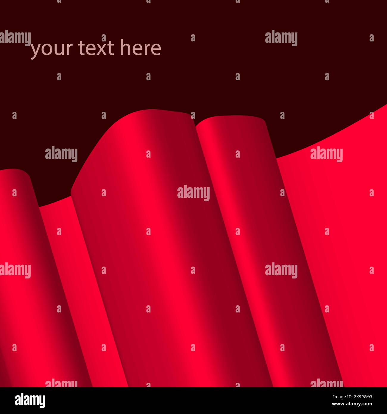 Ornate page cover, wavy pattern template for design Stock Vector Image ...