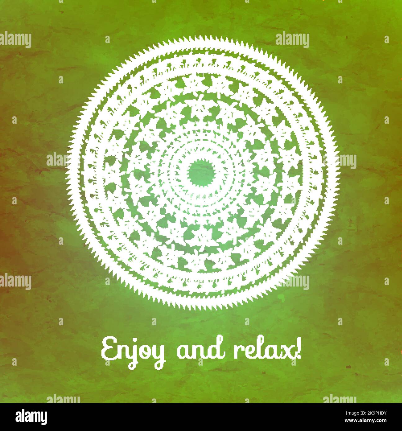Relax mandala vector vectors hi-res stock photography and images - Alamy