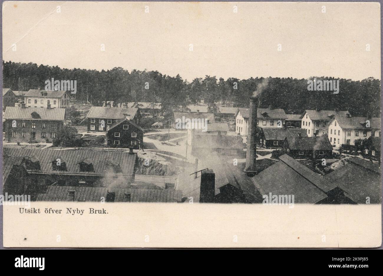 View of Nyby Bruk Stock Photo - Alamy