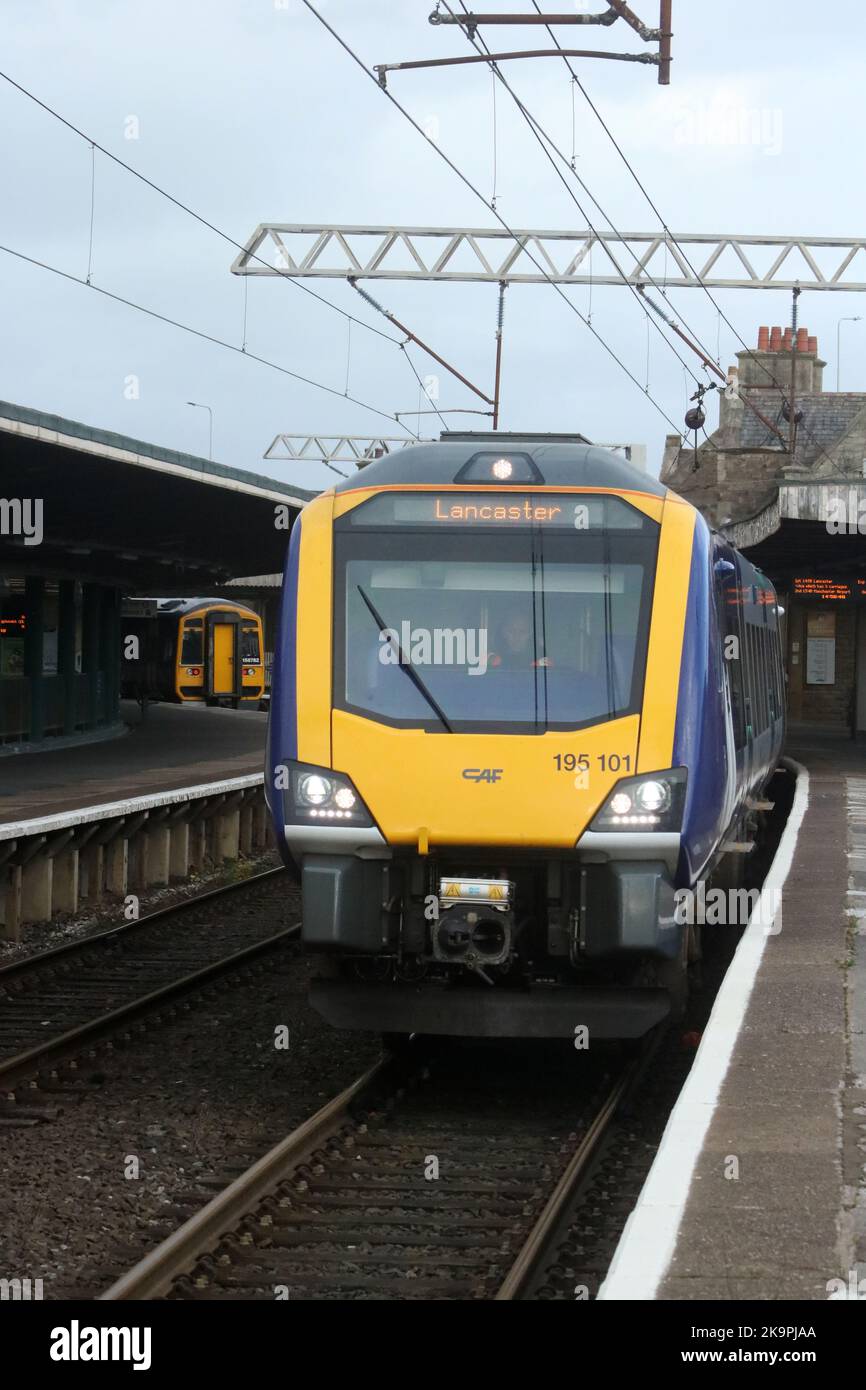 Northern trains diesel multiple units at Carnforth railway station 26th ...