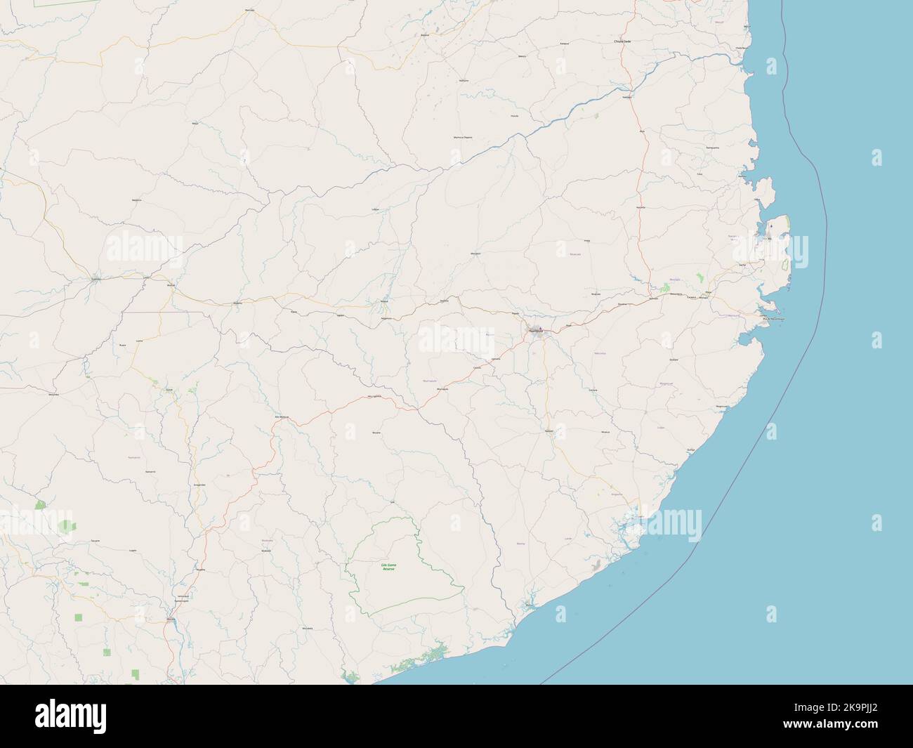 Nampula, province of Mozambique. Open Street Map Stock Photo - Alamy