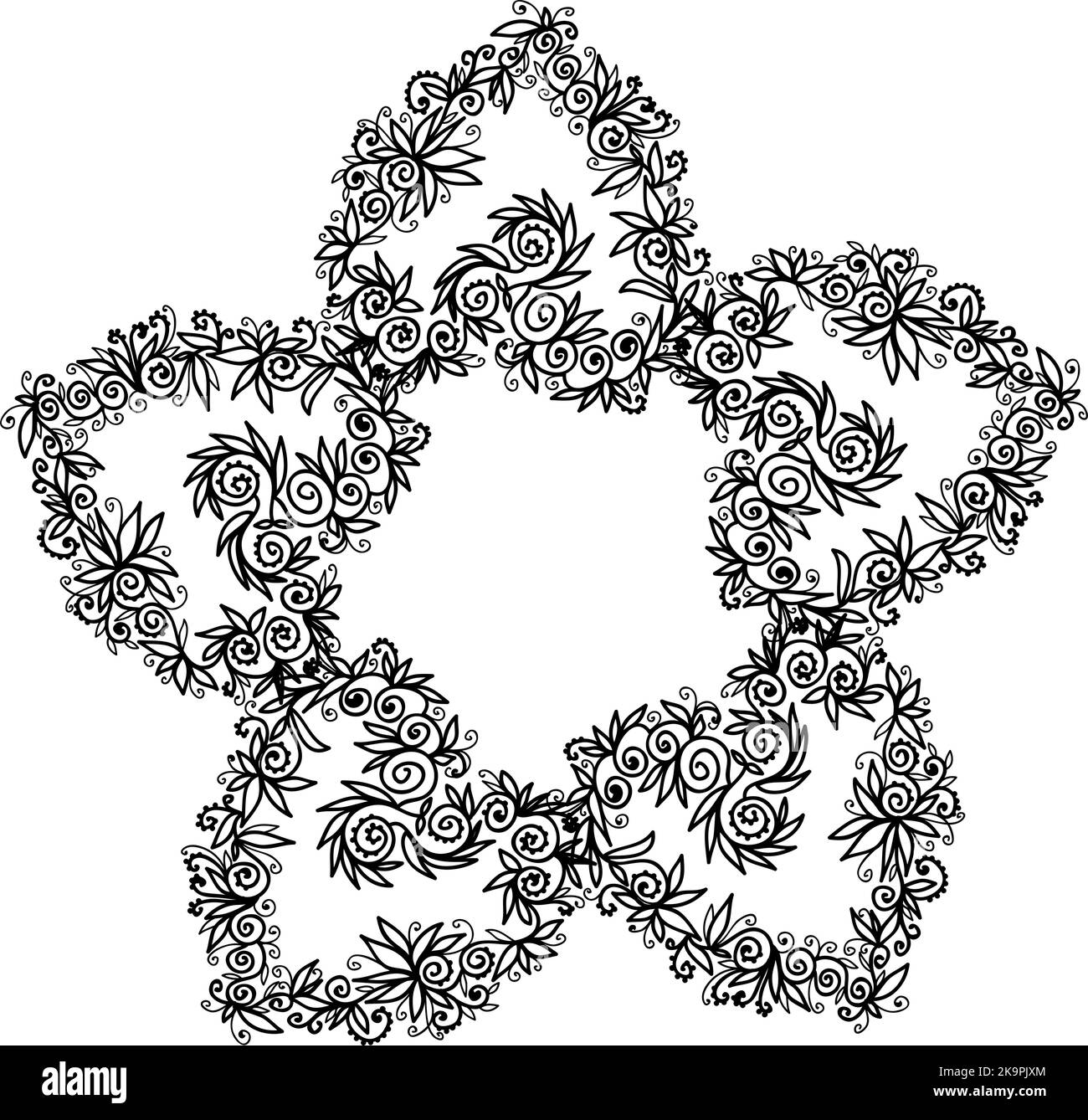 Abstract doodle frame or border. Element for design Stock Vector Image ...