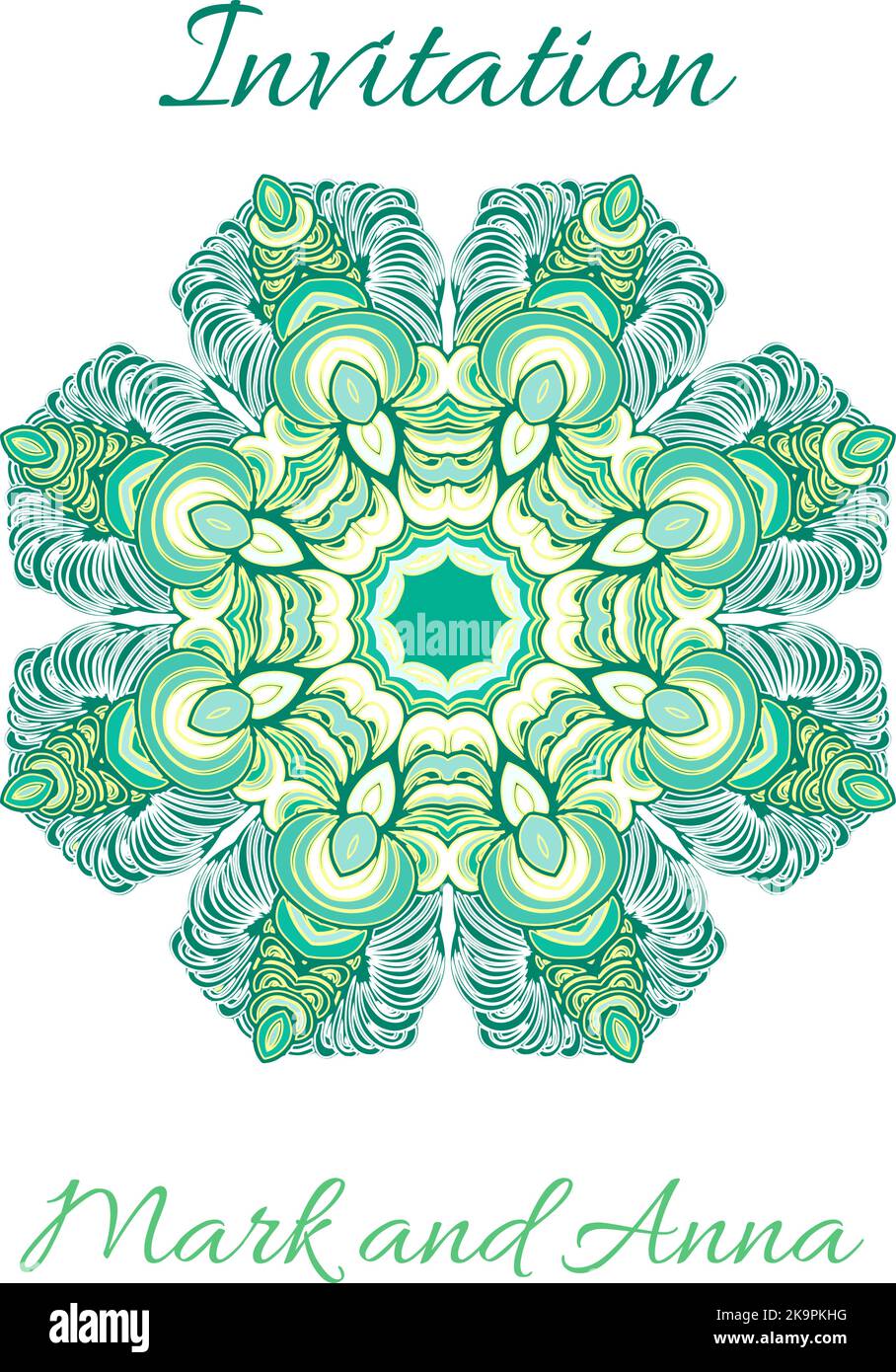 Creative colorful decorative design for invitations template Stock ...