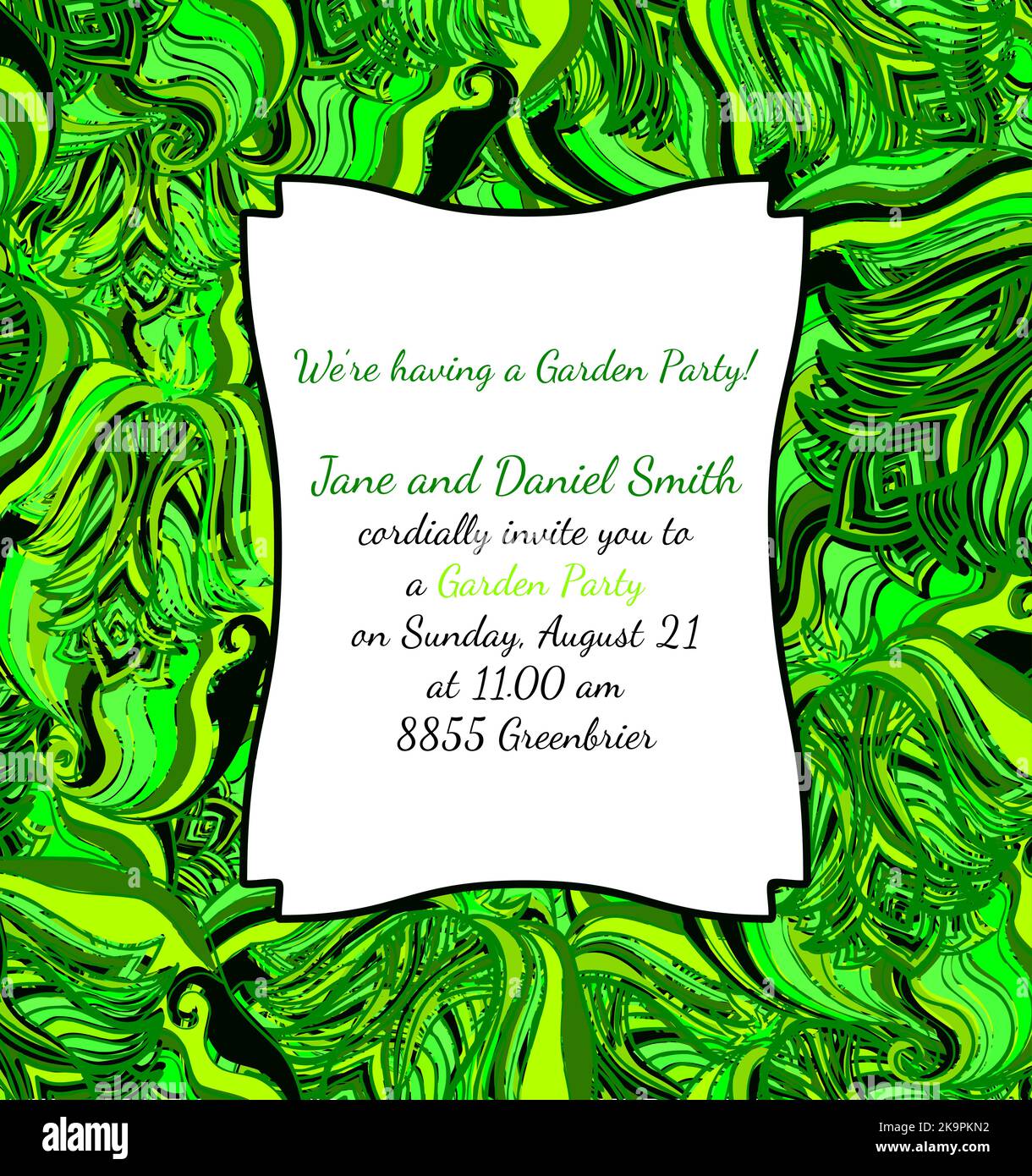 Creative colorful decorative design for invitations template Stock ...
