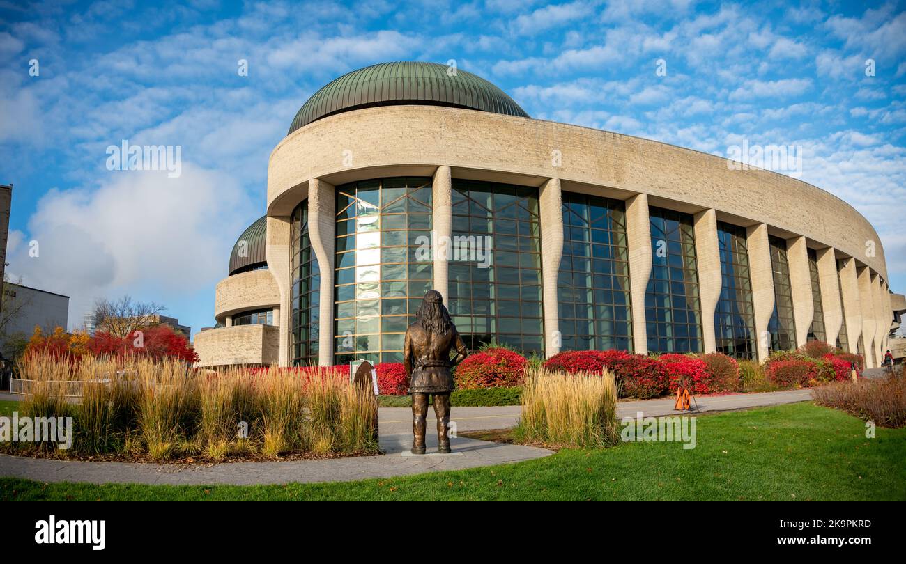 Gatineau, Quebec - October 19, 2022: Facade of the Canadian Museum of ...
