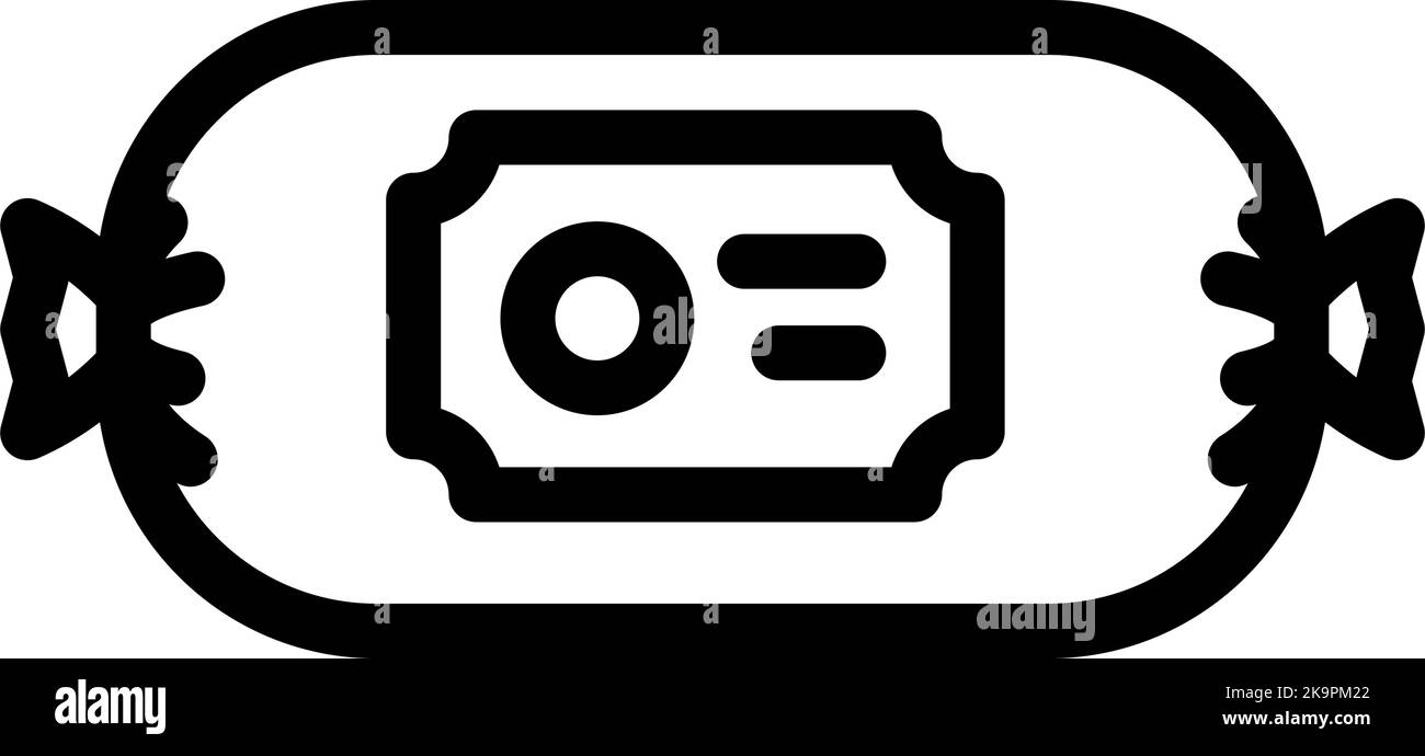liver sausage meat line icon vector illustration Stock Vector Image ...