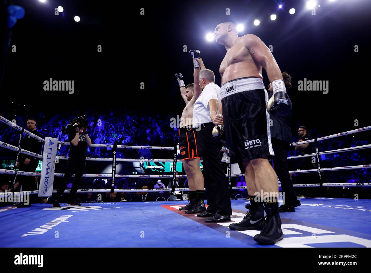Johnny Fisher celebrates after winning his International Heavyweight ...