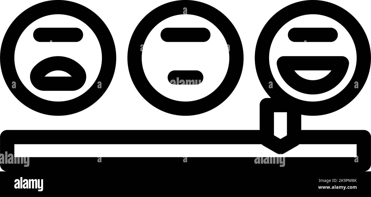 satisfaction customer testimonial line icon vector illustration Stock ...