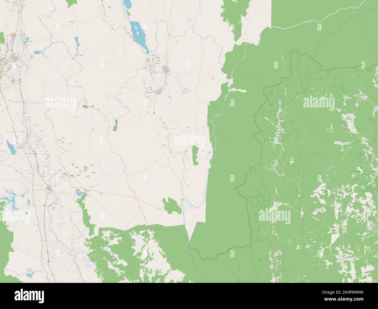 Kayah, state of Myanmar. Open Street Map Stock Photo - Alamy