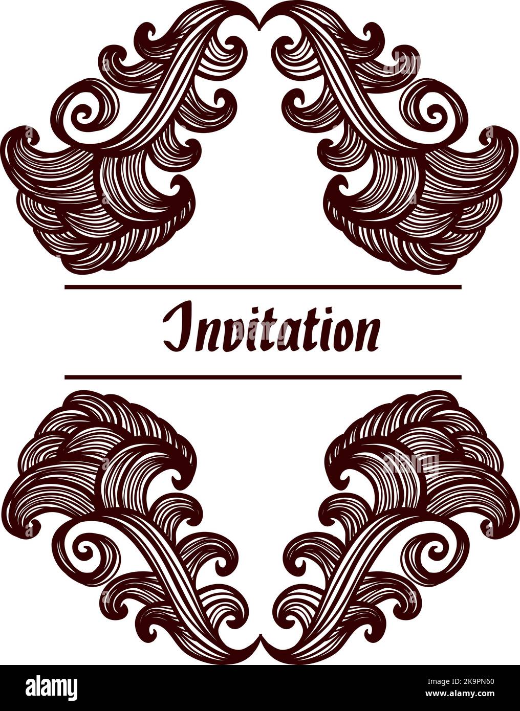 Creative colorful decorative design for invitations template Stock ...