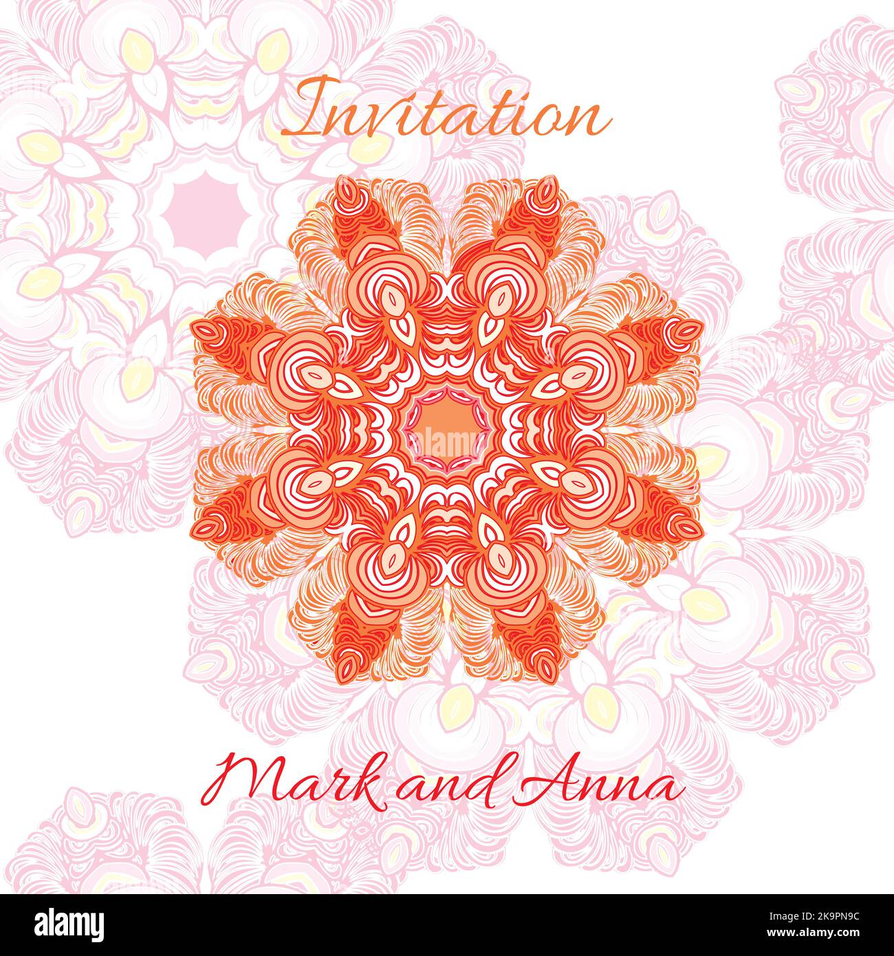 Creative colorful decorative design for invitations template Stock ...