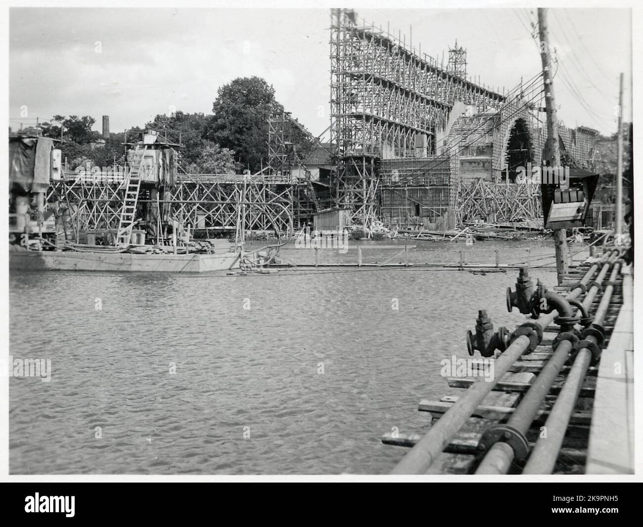 The construction of Årstabron seen from the north Stock Photo - Alamy